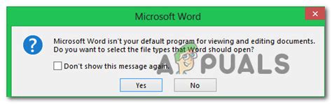 How To Fix Word Isn T Your Default Program For Viewing And Editing Docs