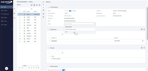 Administration Features Squash Documentation