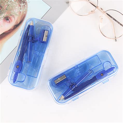 批发学生尺子圆规套装 几何绘图画图盒装圆规 测量圆规尺寸套装 阿里巴巴