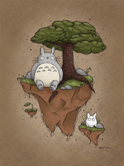 I Made This Little Totoro Art Piece Recently I Hope You Like It R