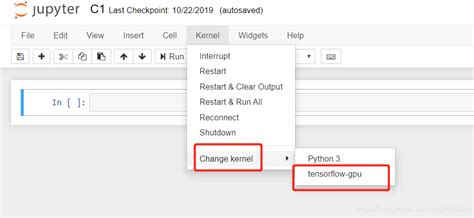 Jupyter Notebook添加tensorflow Gpu环境jupyter Notebook 安装 Tensorflow Gpu