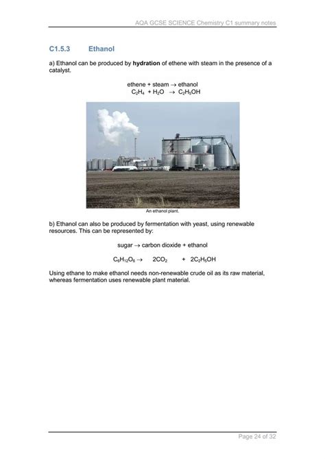 Aqa Gcse Science C1 Notes Pdf Gcse Science Gcse Chemistry Gcse
