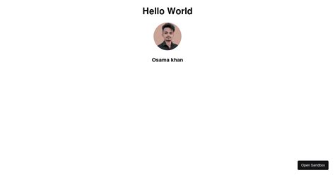 Profile Codesandbox