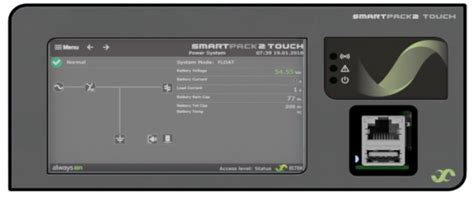 dc power systems 242100 510 telecom monitoring module smartpack2 touch