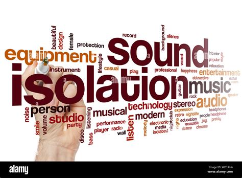 Sound Isolation Word Cloud Concept Stock Photo Alamy