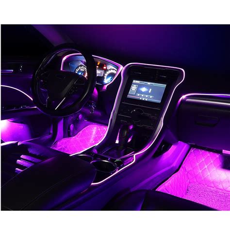 قیمت و خرید کیت نورپردازی فیبر نوری داخل خودرو بلوتوثی مدل App