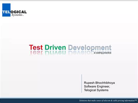 Test Driven Development Pptx