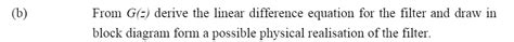 Solved Using The Bilinear Transform Method Determine The