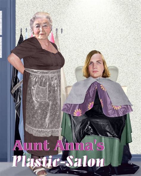 Aunt Annas Plastic Salon In 2024 Plastic Aprons Pvc Apron Lady