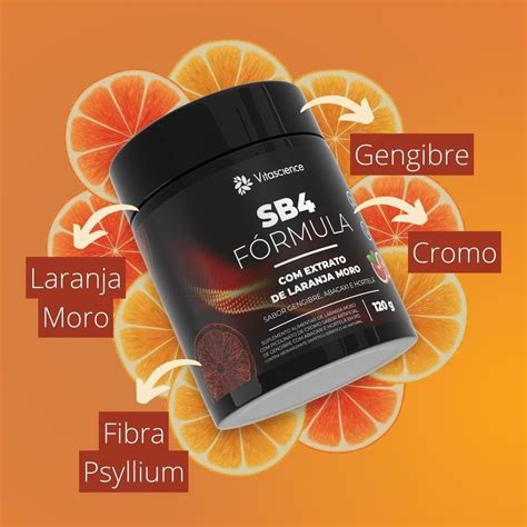 Kit 3x Fórmula Sb4 Extrato De Laranja Whey Fitness Gengibre Frete Grátis