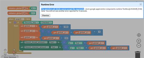 The Operation Yail Divide Cannot Accept The Arguments Mit App