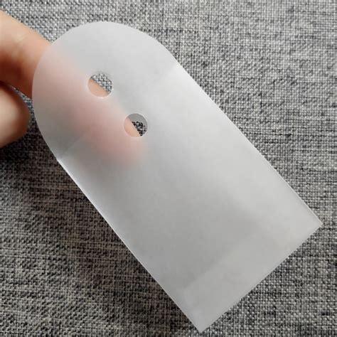 Spare Button Pocket 4 5x6cm Tracing Pouch Hang Tags Backup Etsy