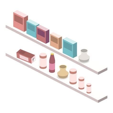 Premium Vector Food Shelf Vector