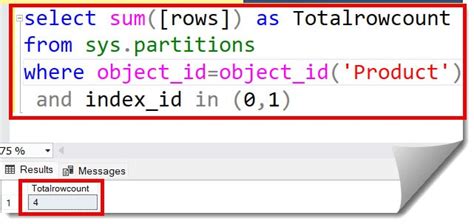 How To Get Table Row Count In Sql Server