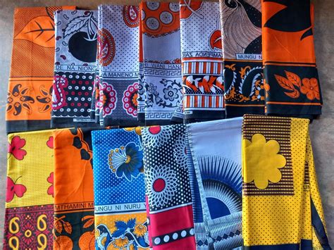 Kanga Fabric African Khanga Wholesale Tanzanian Khanga Nzito African