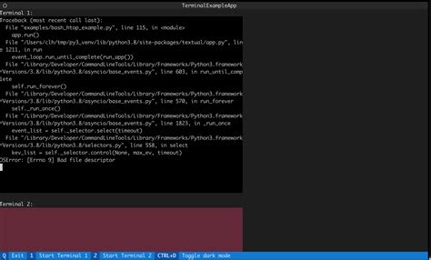 not working on mac systems · issue 5 · mitosch textual terminal · github
