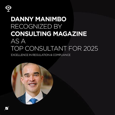 Join Us In Celebrating Danny Manimbo He Was Selected For Excellence In Regulation And