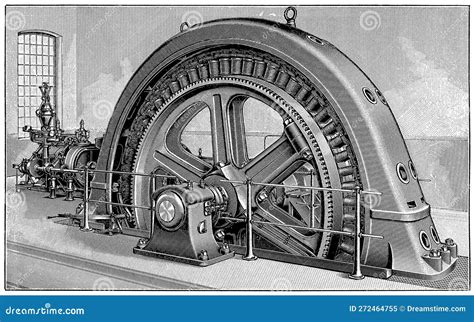 Three Phase Direct Current Motor Generator Royalty Free Stock