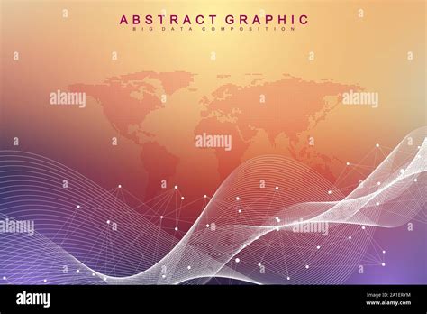 Big Data Visualization Geometric Abstract Background Visual