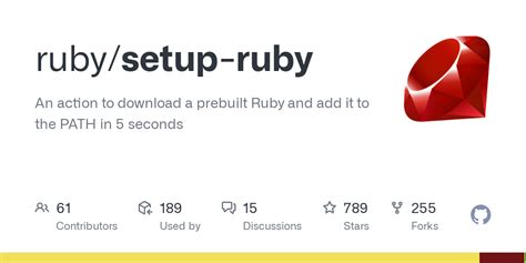 GitHub Ruby Setup Ruby An Action To Download A Prebuilt Ruby And Add It To The PATH In 5 Seconds