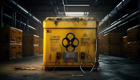 Premium Photo Radiationcontaminated Waste Container