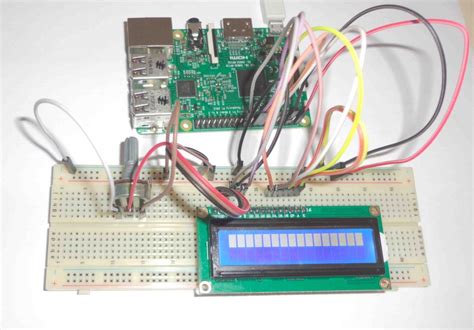 توصيل شاشة Lcd 16x2 للراسبيري باي Geeksvalley