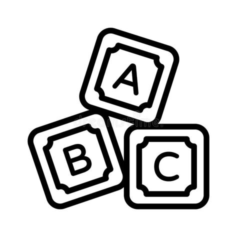 Abc Blocks Alphabet Blocks Icon Design In Editable Style Stock Vector Illustration Of