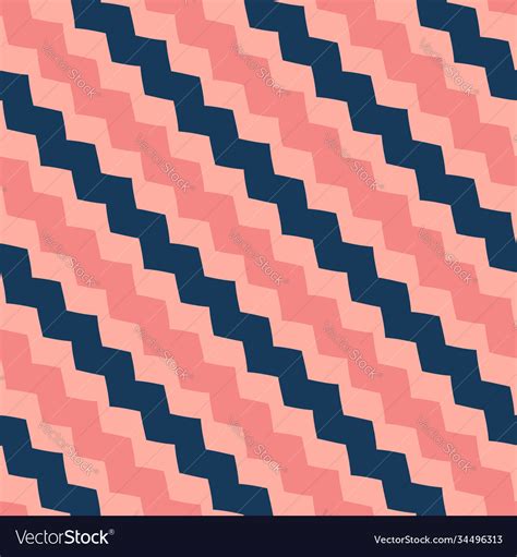 Pink And Blue Geometric Zigzag Lines Pattern Vector Image