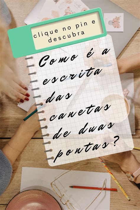 Escrita Caneta De Duas Pontas Canetas Papelaria Caneta