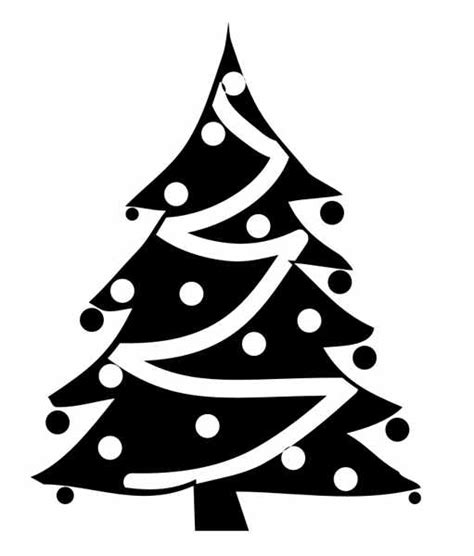 Christmas Tree Clipart Black And White And Christmas Tree Black And White