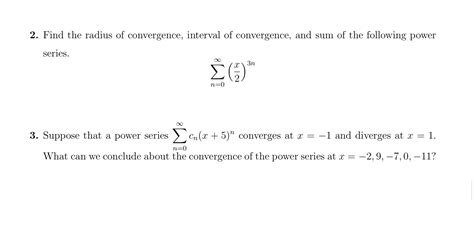Solved Find The Radius Of Convergence Interval Of Chegg