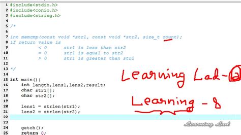 Memcmp Function In C Programming Language Video Tutorial YouTube