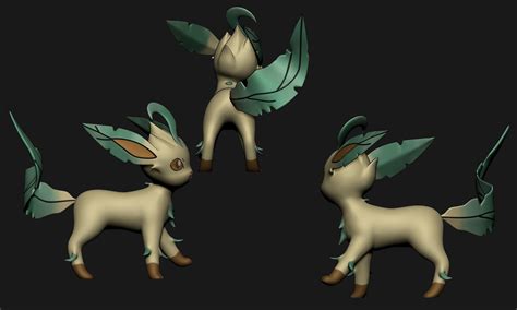 Pokemon Leafeon New Version 3d Model 3d Printable Cgtrader