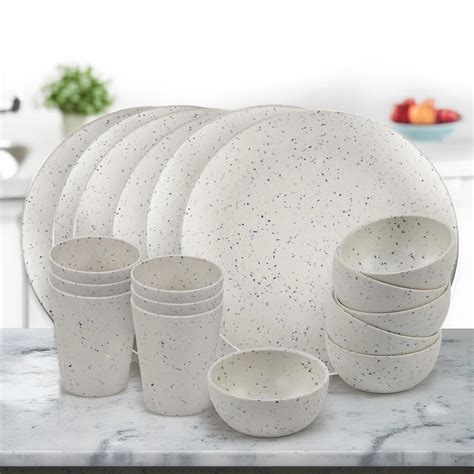 Bamboo Fibre Dinner Set 18pcs Set Classic Design