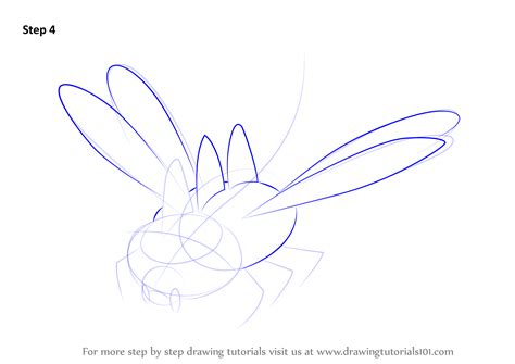 How To Draw Yanmega From Pokemon Pokemon Step By Step