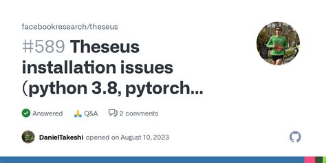 Theseus Installation Issues Python Pytorch ImportError Cannot Import Name Tree