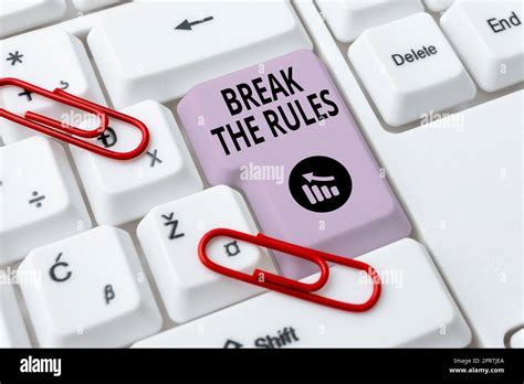 Handwriting Text Break The Rulesto Do Something Against Formal Rules And Restrictions Word Handwriting Text Break The Rulesto Do Something Against Formal Rules And Restrictions Word