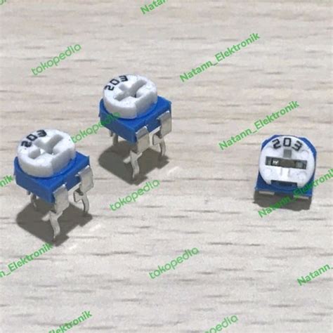 Jual Trimpot Vr Trimmer Variable Resistor 20k 203 20kilo Ohm 20 Kilo Ohm Jakarta Barat
