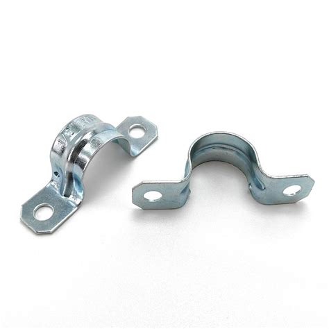 Galvanized Steel Two Hole Emt Pipe Straps Bracket Pipe U Shaped Clamp