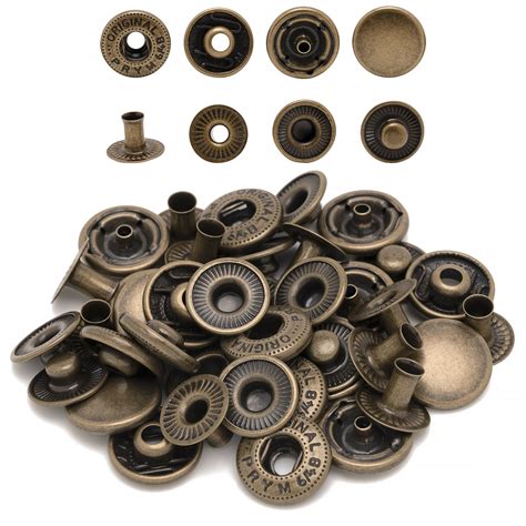 15mm Prym S Spring Press Studs Brass Snap Fastener No Sew Etsy Uk