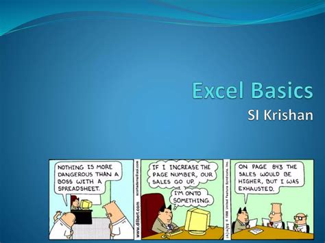 Intro To Excel Basics Part I PPTX Intro To Excel Basics Part I PPTX