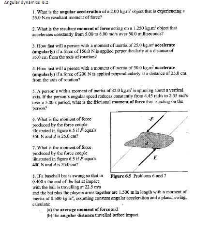 Solved Angular Dynamics What Is The Angular Acceleration Chegg