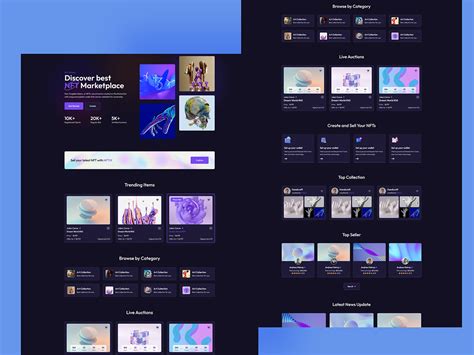 Blockchain React Js Nft Website React Website Design Behance