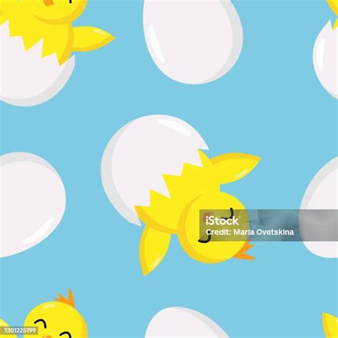 노란 닭고기와 달걀행복 부활절 원활한 패턴 봄 시즌 휴일 따옴표와 카드 배너 포스터 머그잔 스크랩북 베개 케이스 전화 케이스 및