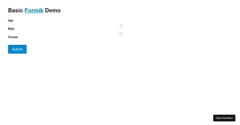 Formik Example Forked Codesandbox