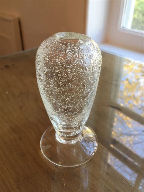Seeded Glass Vase Etsy