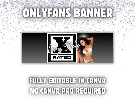 Editable Onlyfans Banner Template Canva Design Digital Download