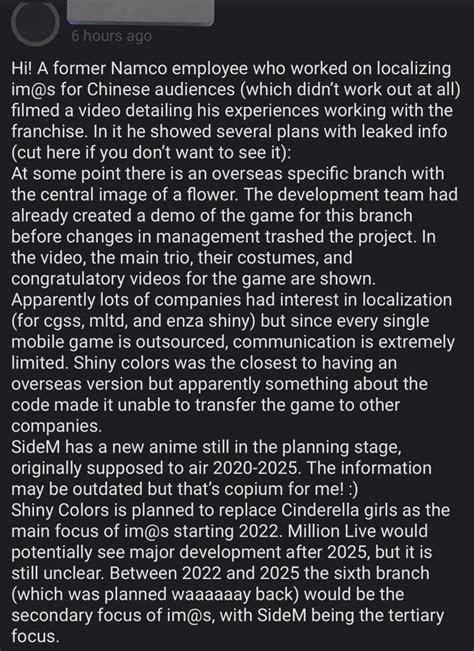 Is Cinderella Girls Actually In Danger Of Getting Phased Out Entirely