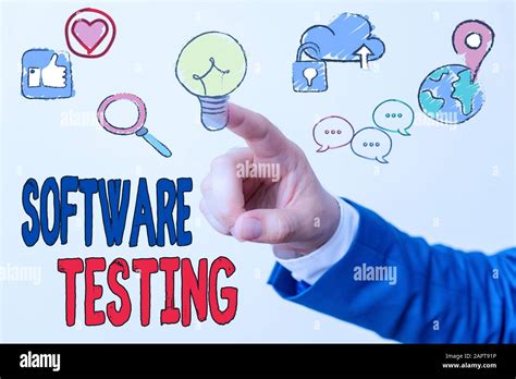 Writing Note Showing Software Testing Business Concept For Evaluate The Functionality Of A