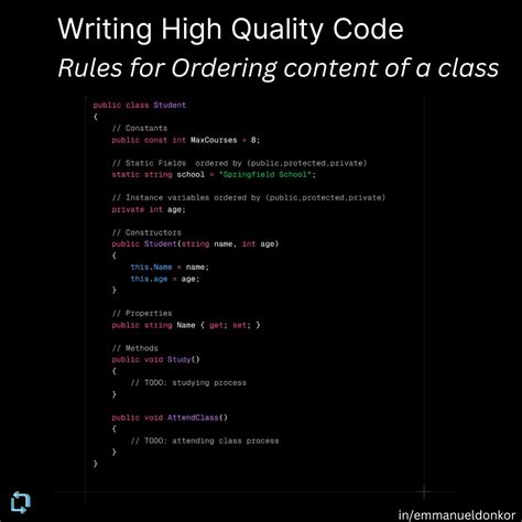 High Quality Programming On Linkedin Ordering Content Of A Class 🚀